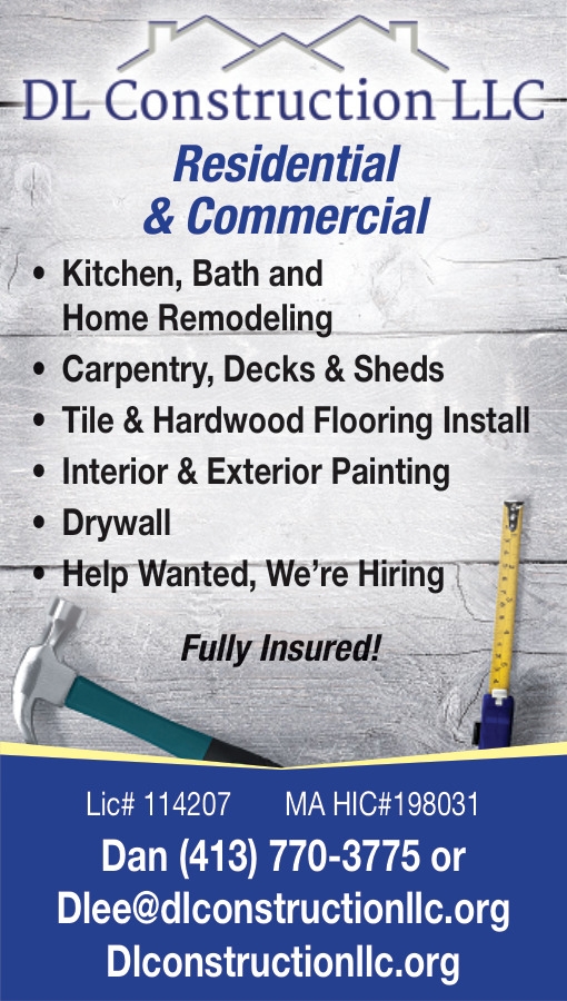 Residential & Commercial Construction, DL Construction LLC, Dalton, MA